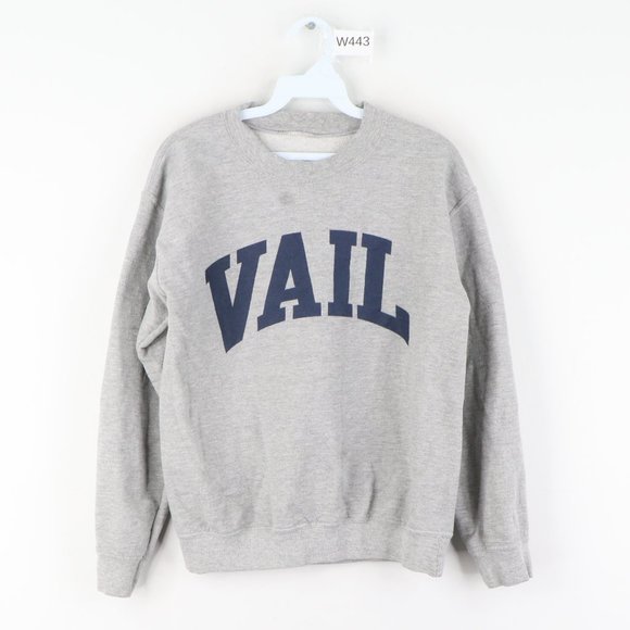 Vintage | Sweaters | Vintage Vail Colorado Crewneck Sweatshirt Gray | Poshmark